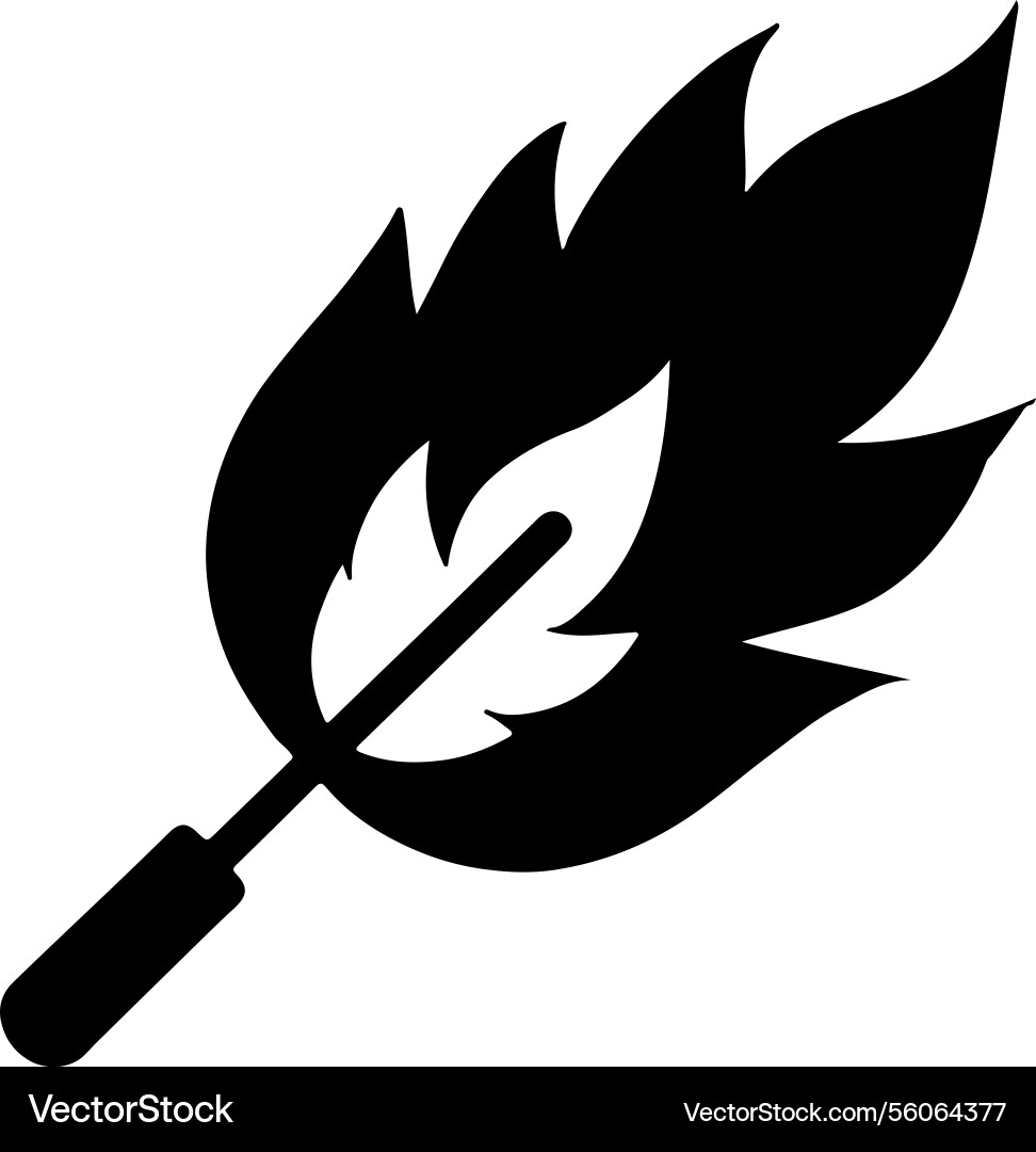 A lit match Royalty Free Vector Image - VectorStock