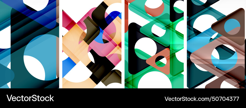 Abstract background set featuring captivating Vector Image