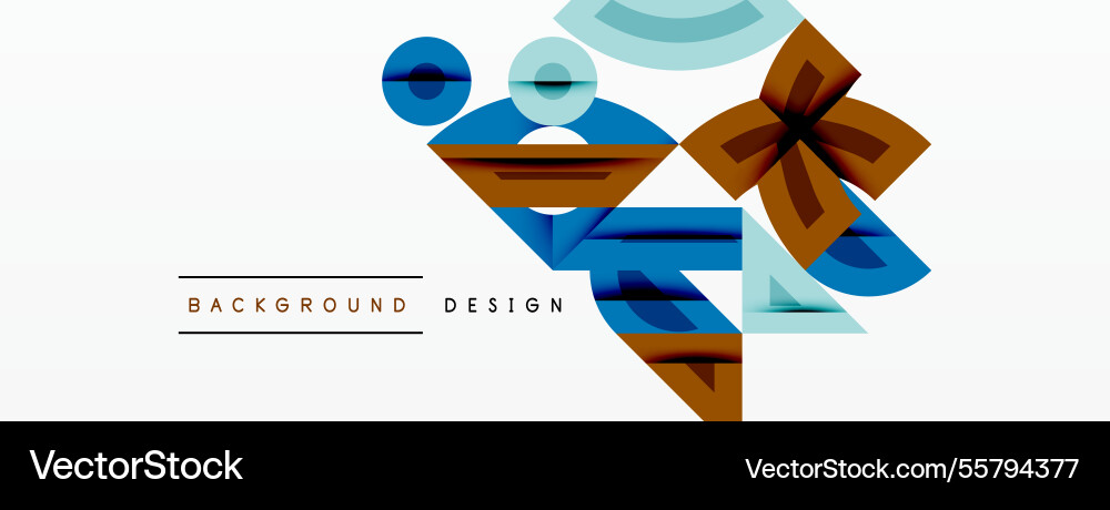 Abstract geometric background shapes forming Vector Image