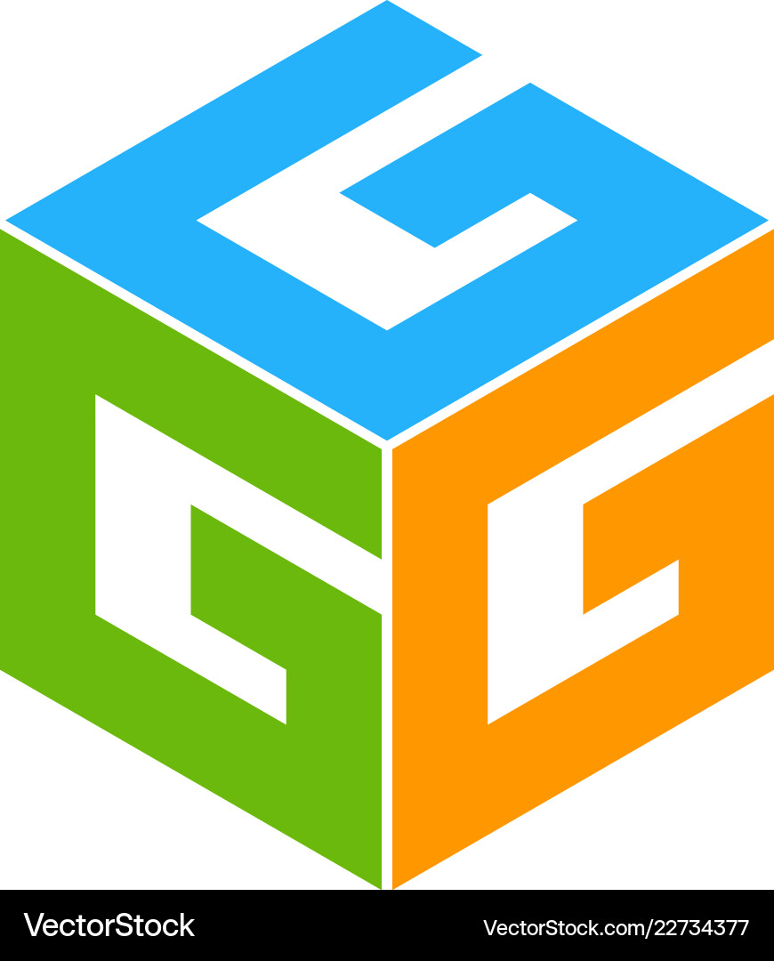 Box letter g logo icon design Royalty Free Vector Image