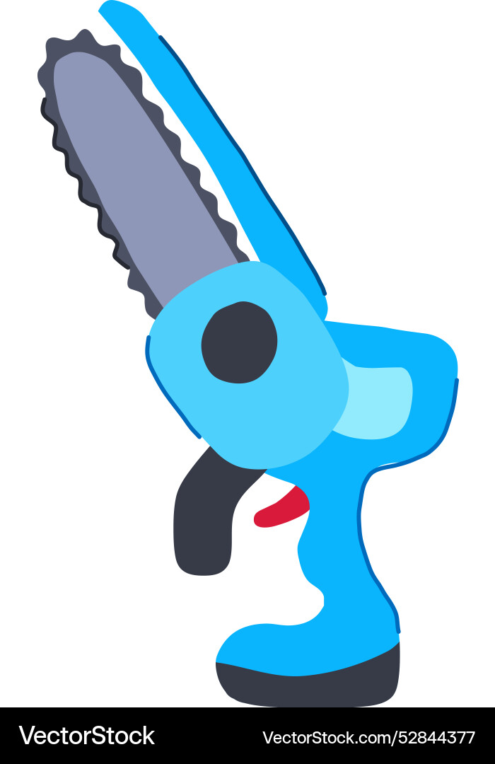 Foliage tree trimmer cartoon Royalty Free Vector Image