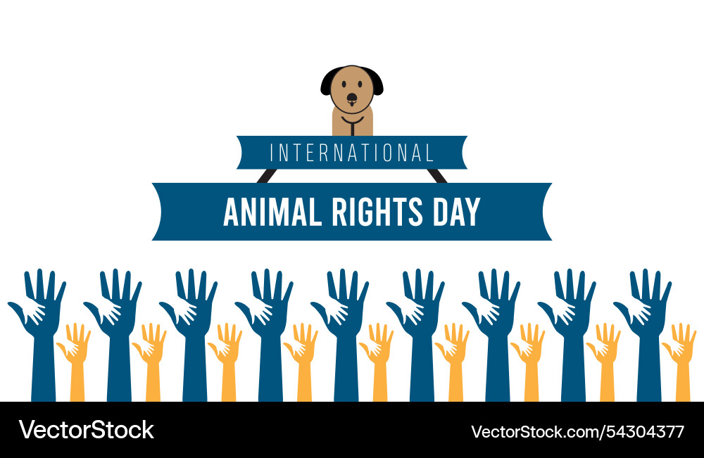 International animal rights day Royalty Free Vector Image