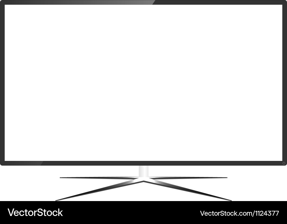 Modern LED Television Royalty Free Vector Image