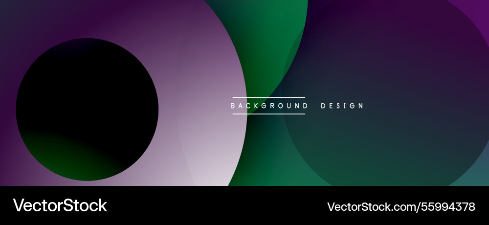 Abstract composition with layered circular Vector Image