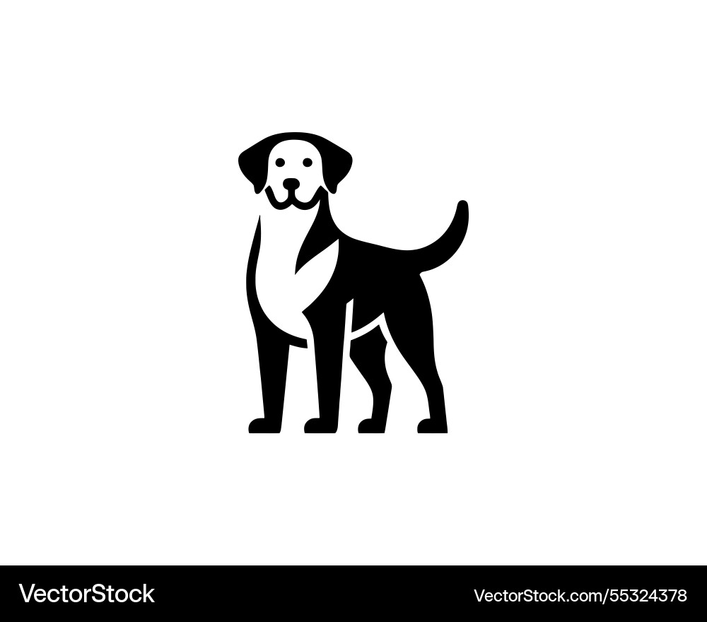 Dog logo design icon symbol Royalty Free Vector Image