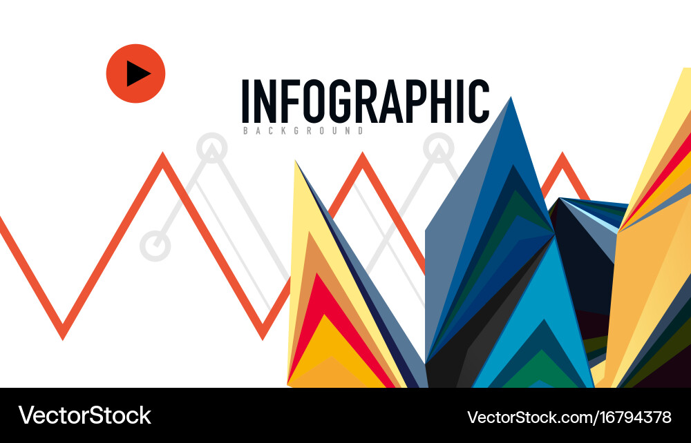 Modern triangle presentation template Royalty Free Vector