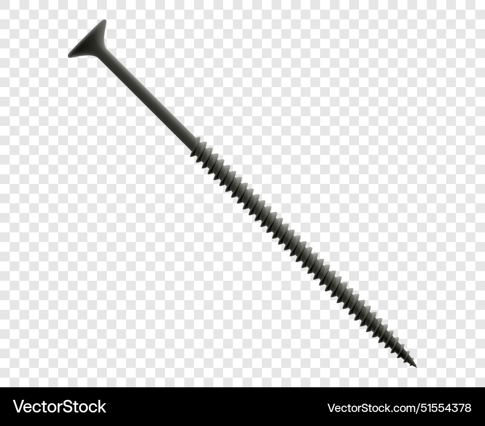 Self-tapping screw isolated on transparent – Royalty-Free Vector ...
