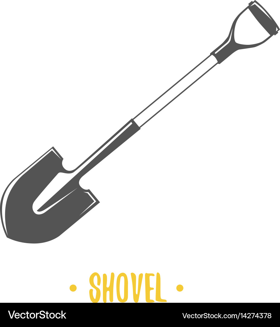 Shovel Royalty Free Vector Image - VectorStock