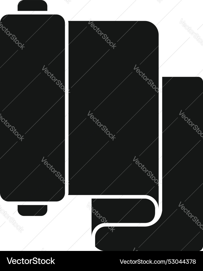 Textile roll icon representing fabric production Vector Image