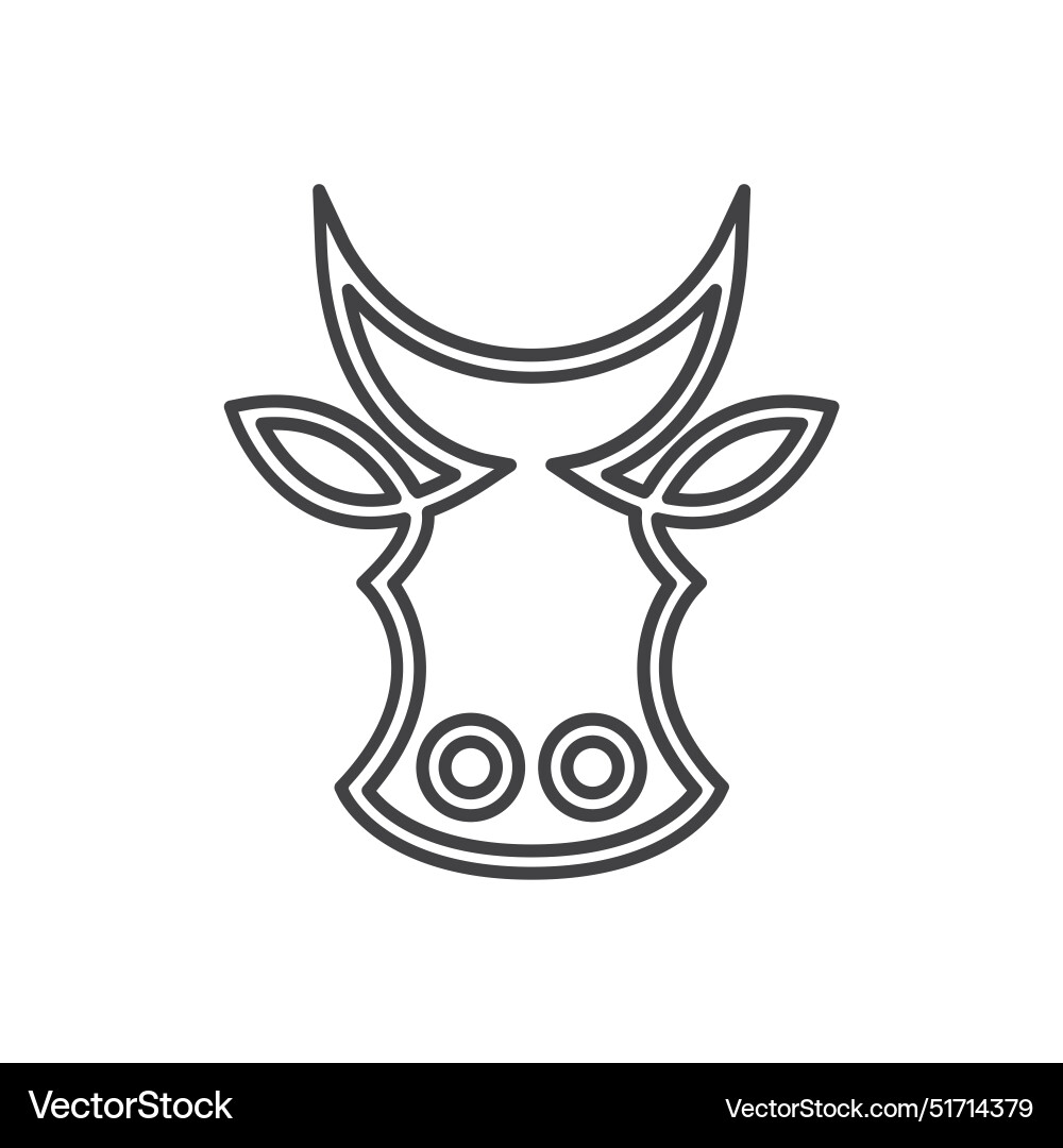 Cattle logo Royalty Free Vector Image - VectorStock