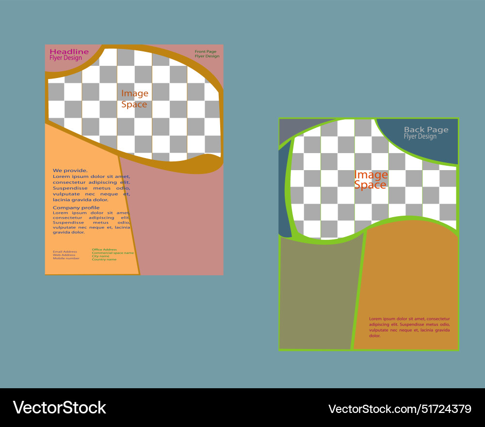 Flyer design 2 Royalty Free Vector Image - VectorStock