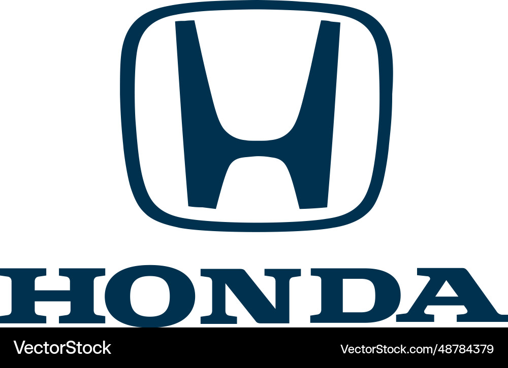 Honda autos logo for print plot cut Royalty Free Vector