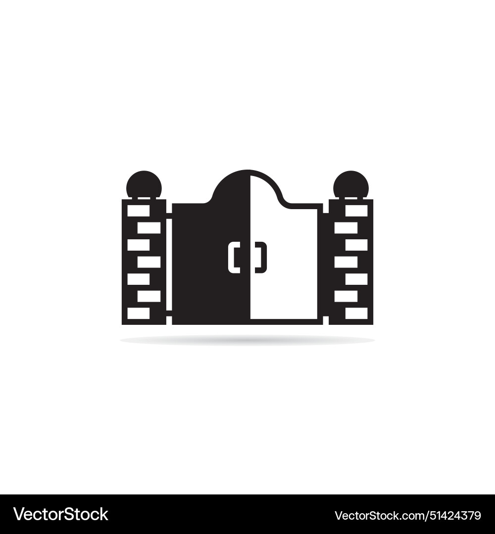 House gate icon Royalty Free Vector Image - VectorStock