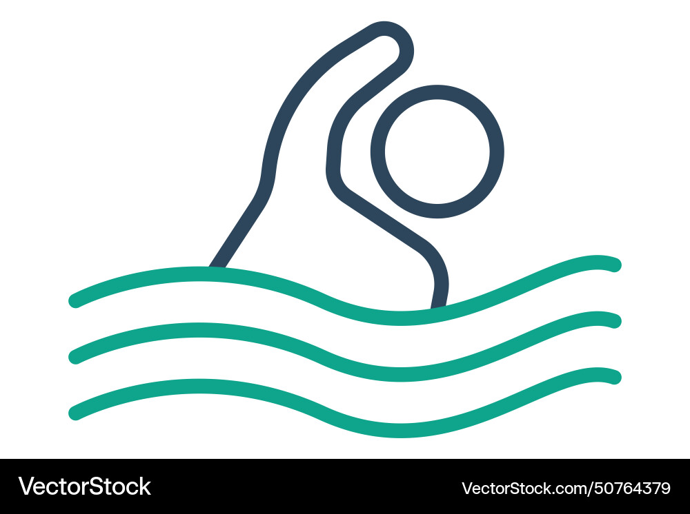 Swimming icon people are related Royalty Free Vector Image