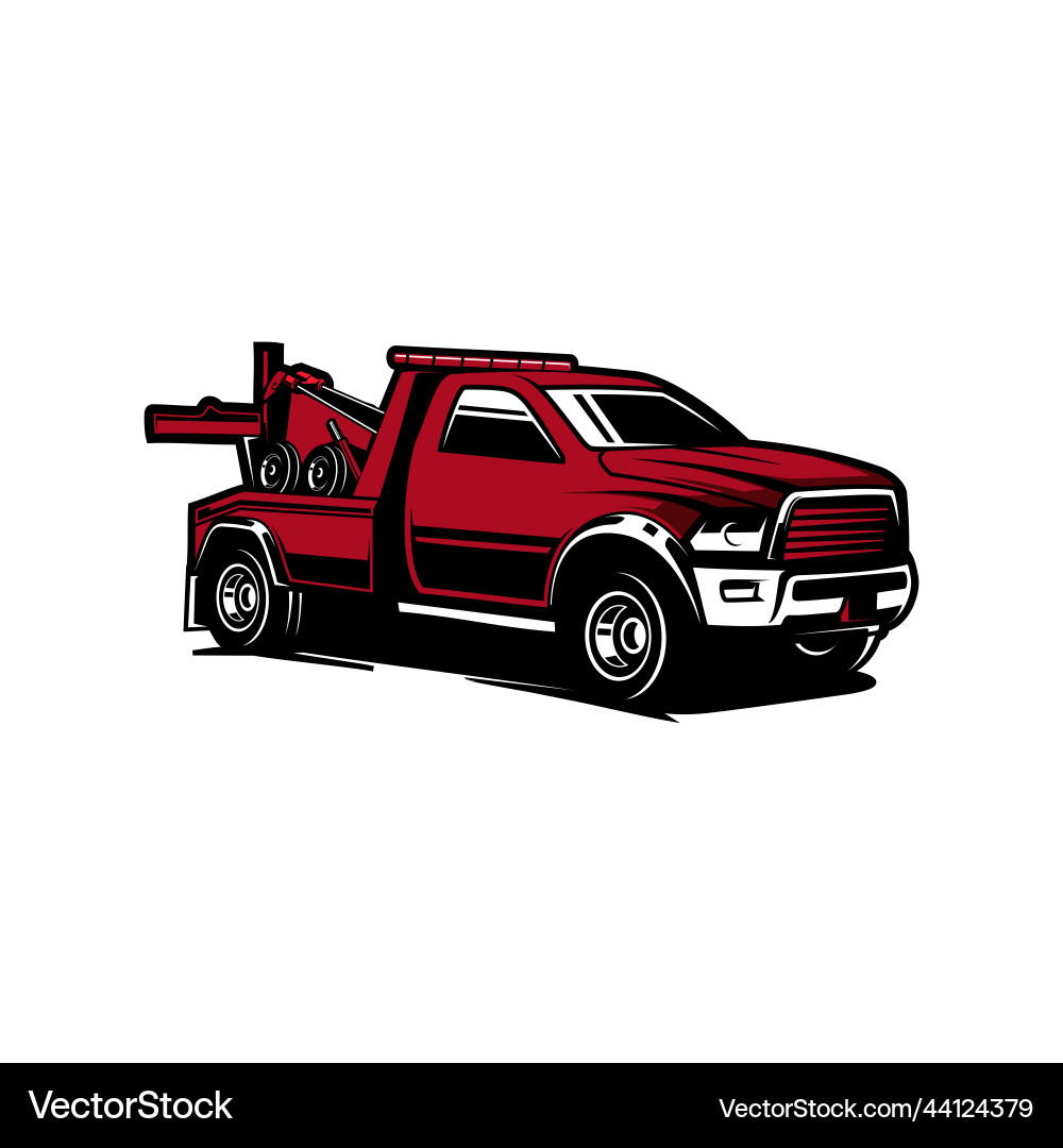 Tow truck Royalty Free Vector Image - VectorStock