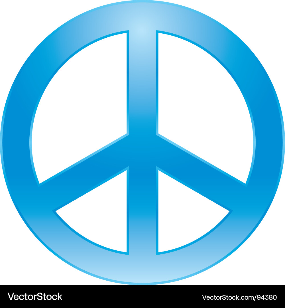 Classic Peace Symbol Royalty Free Vector Image