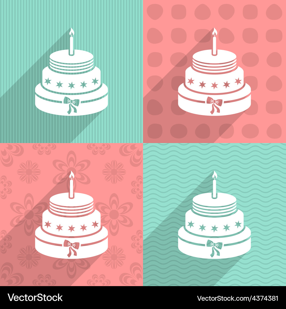 Birthday cake Royalty Free Vector Image - VectorStock