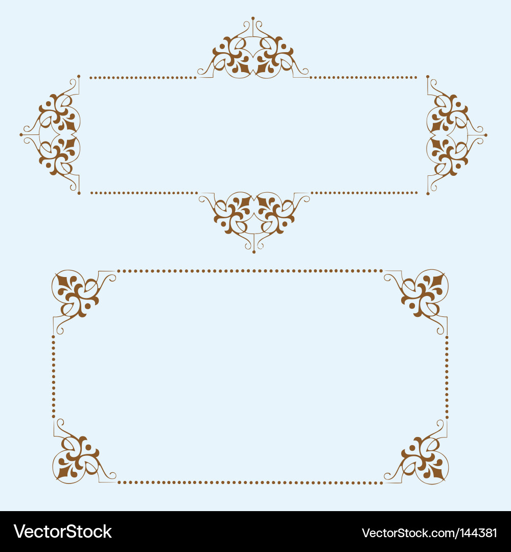 Dot frames Royalty Free Vector Image - VectorStock