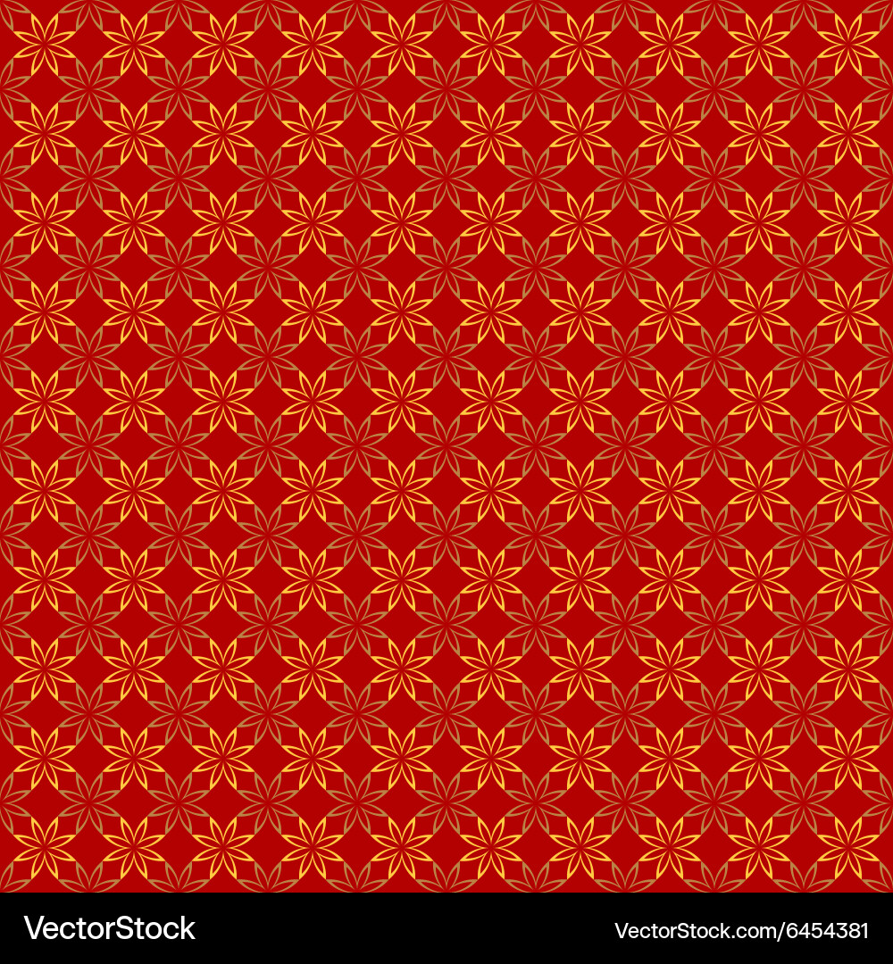 Geometric Floral Seamless Pattern Royalty Free Vector Image