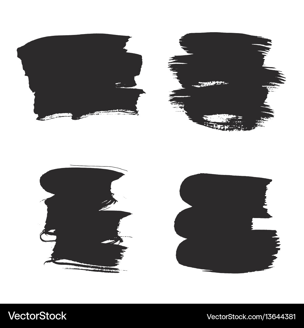 Smear set Royalty Free Vector Image - VectorStock
