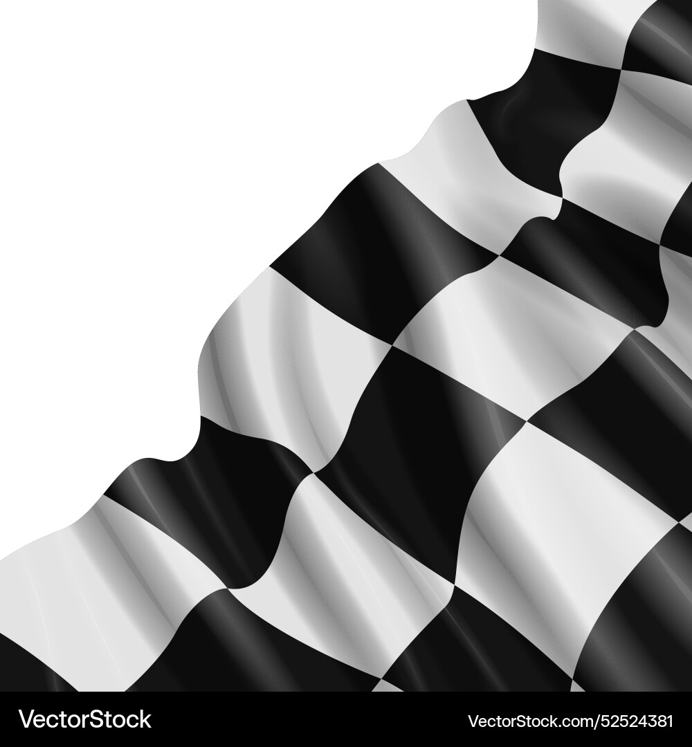 Squared pattern textile realistic mockup racing Vector Image