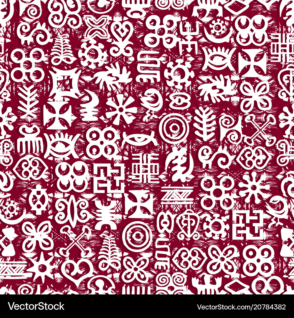 African Adinkra Symbols Royalty Free Vector Image