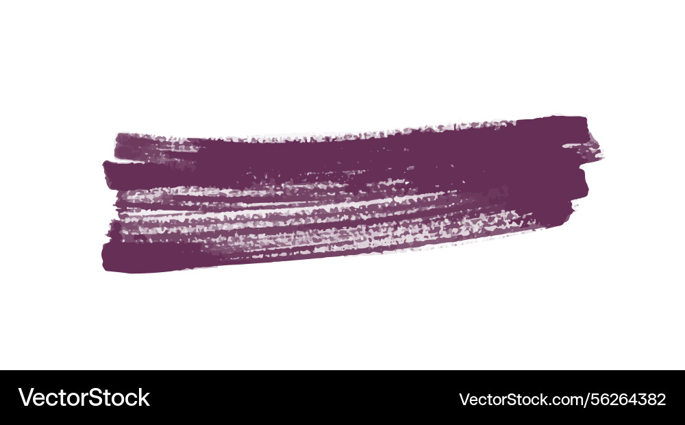 Brush stroke textured paint mark freehand swipe Vector Image