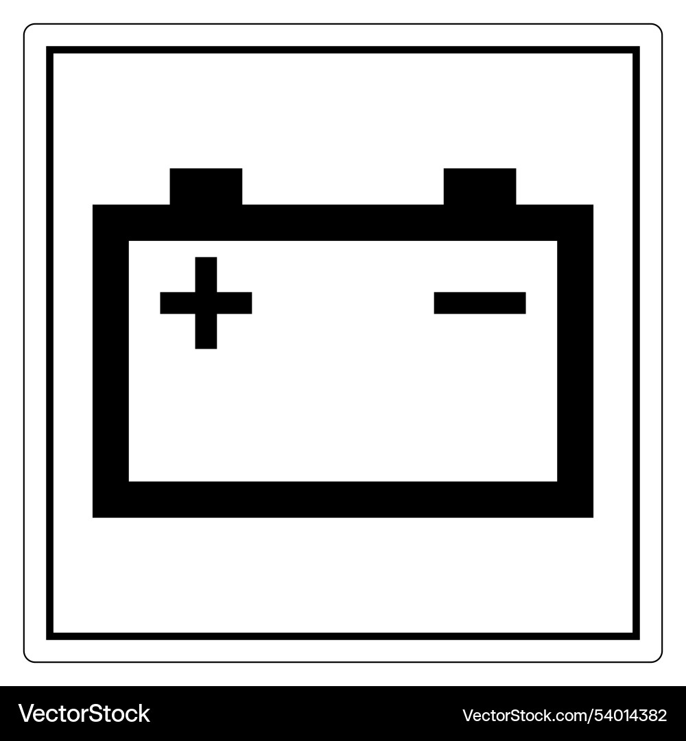 Einfaches Batteriesymbol für den elektrischen Einsatz