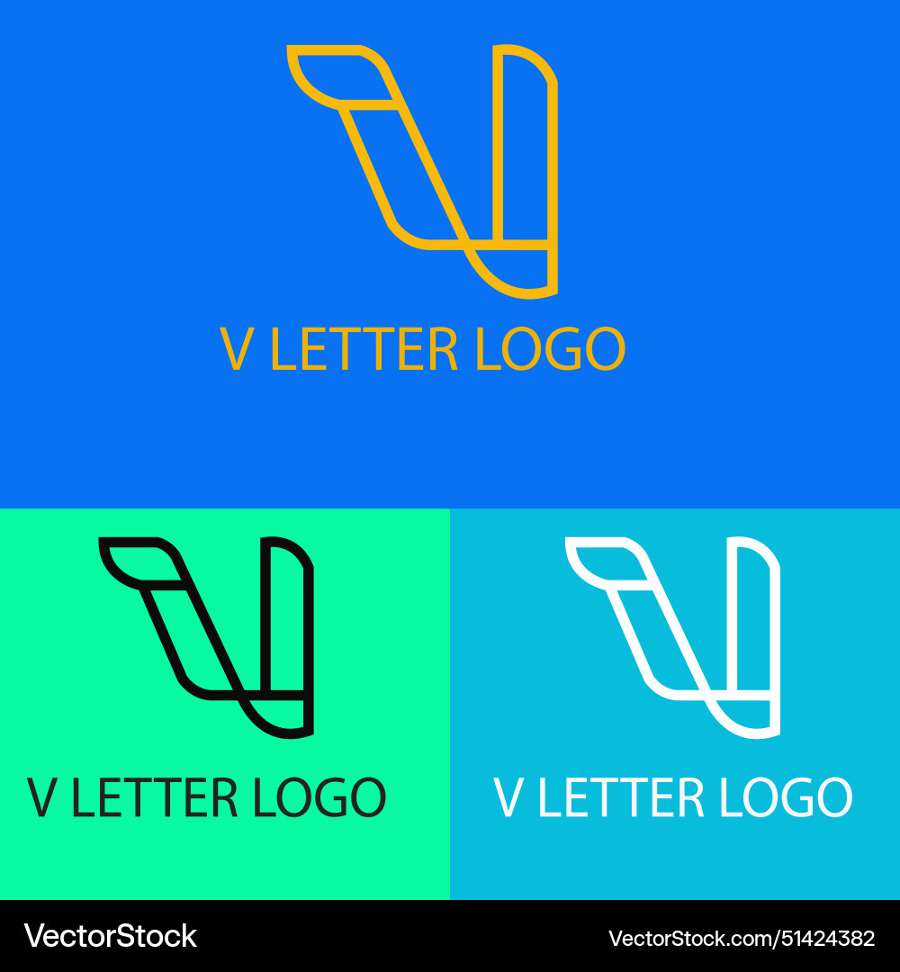 V letter symbol logo design Royalty Free Vector Image