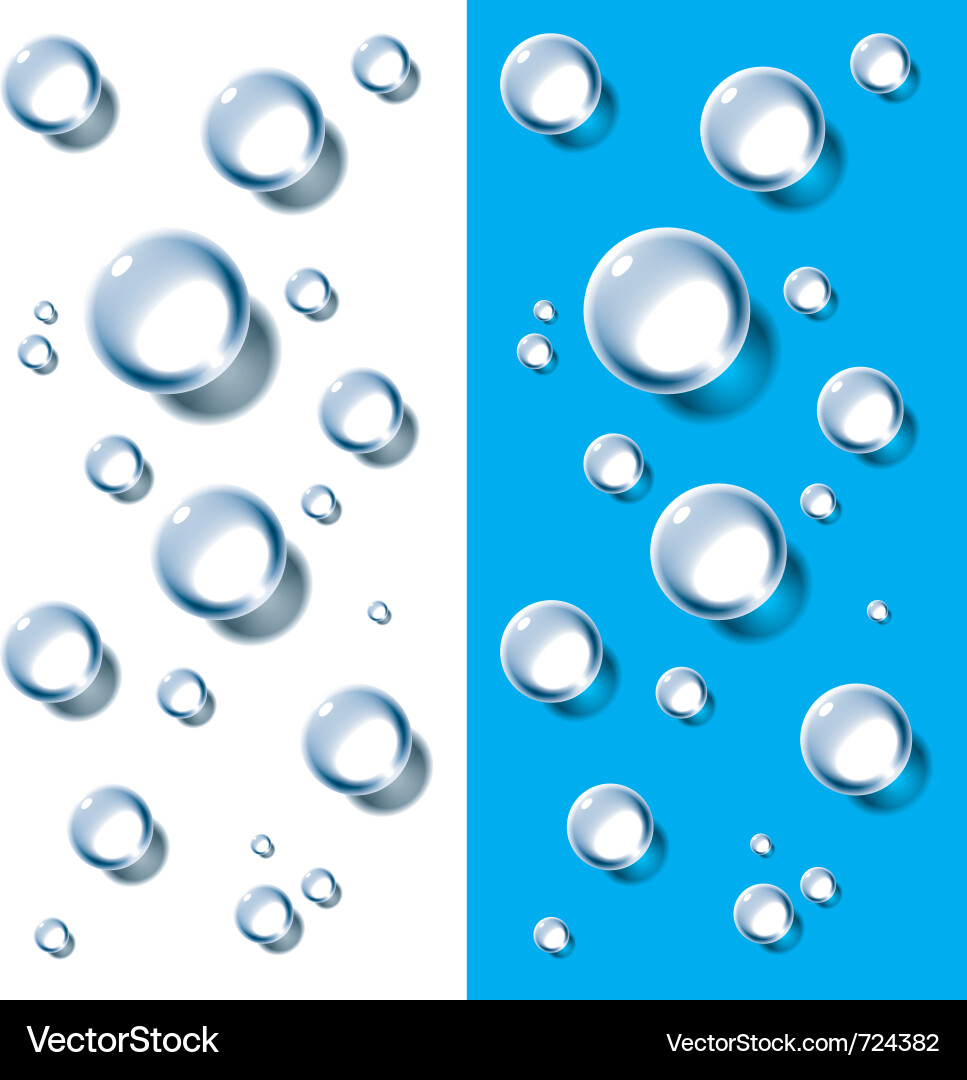 Water drops Royalty Free Vector Image - VectorStock