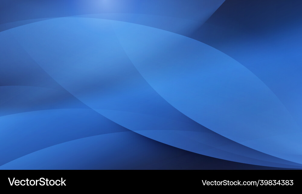 Abstract blue smooth lines geometric white Vector Image