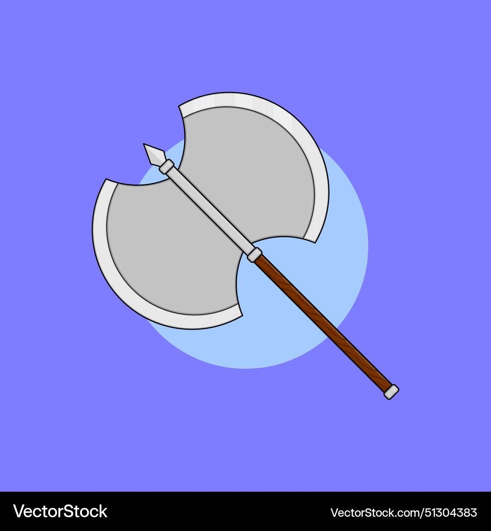 Double axe icon war battle Royalty Free Vector Image