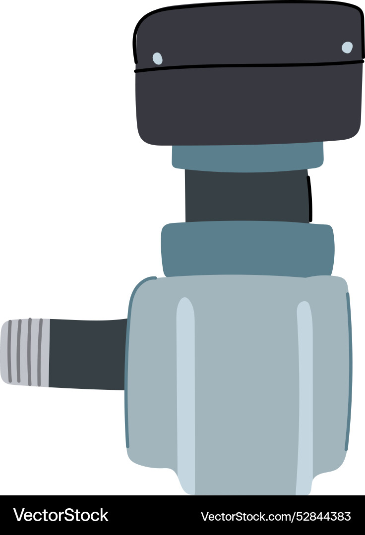 Flow water circulation pump cartoon Royalty Free Vector