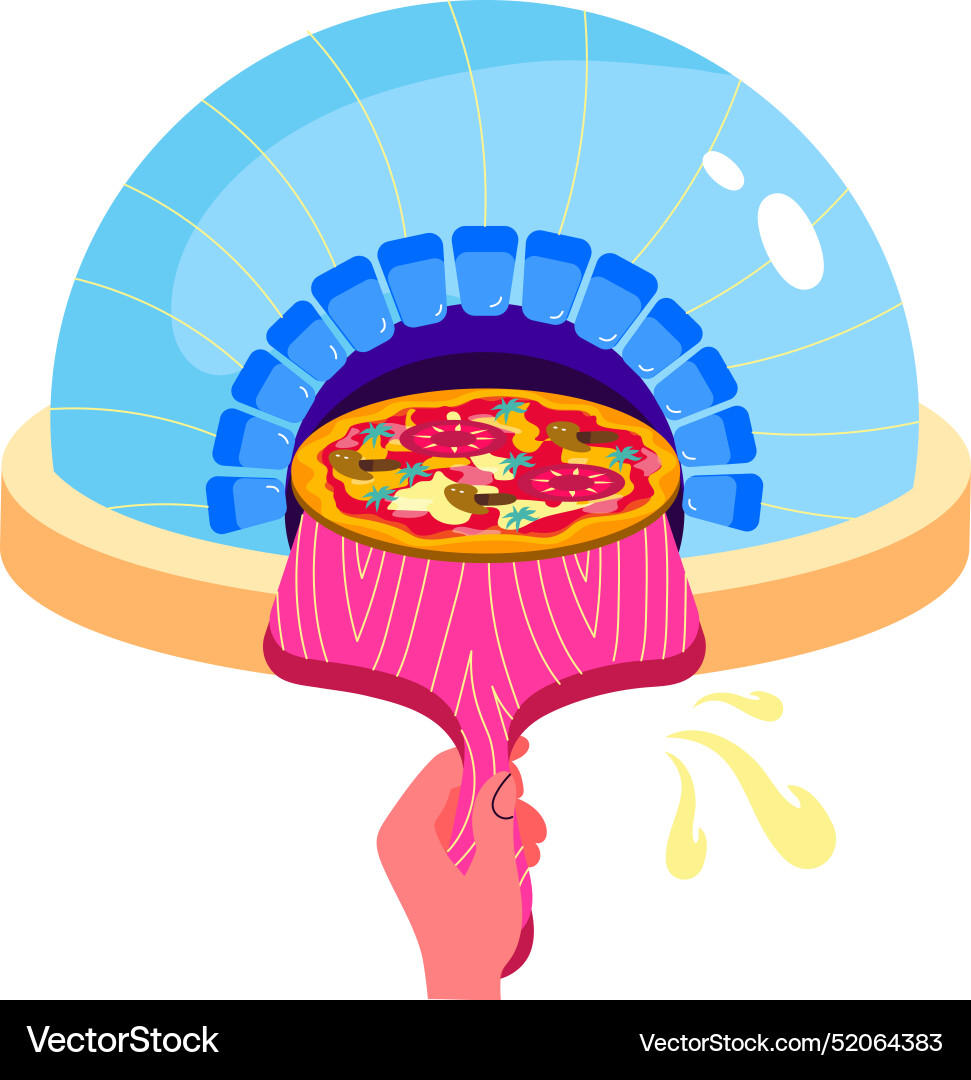 Making pizza Royalty Free Vector Image - VectorStock