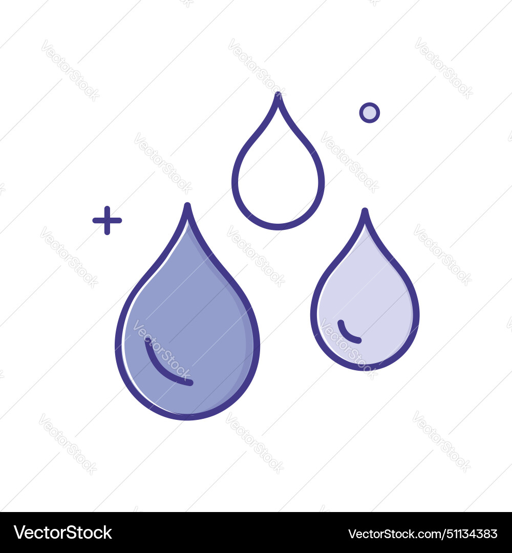 Water purification icon highlighting Royalty Free Vector