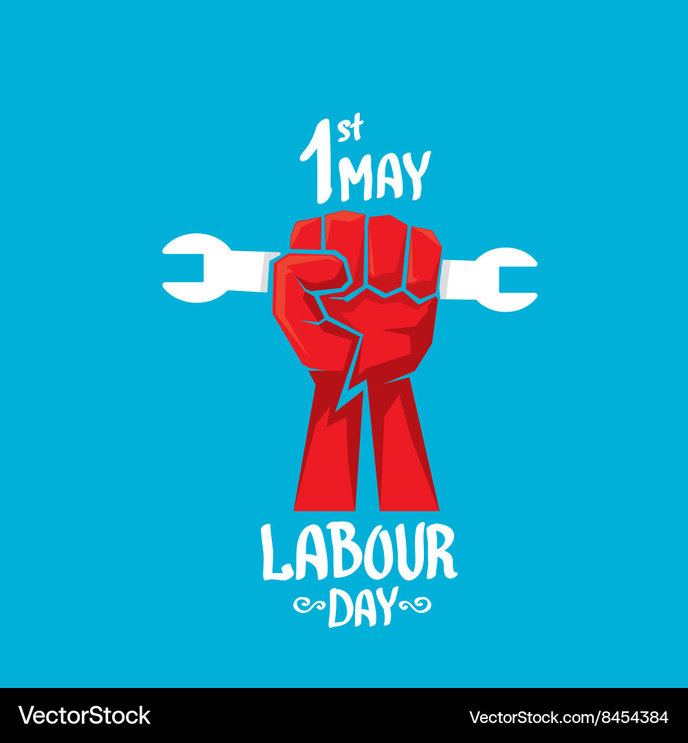 1 may - labour day poster Royalty Free Vector Image