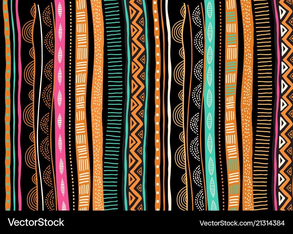 African background flyer with tribal traditional Vector Image