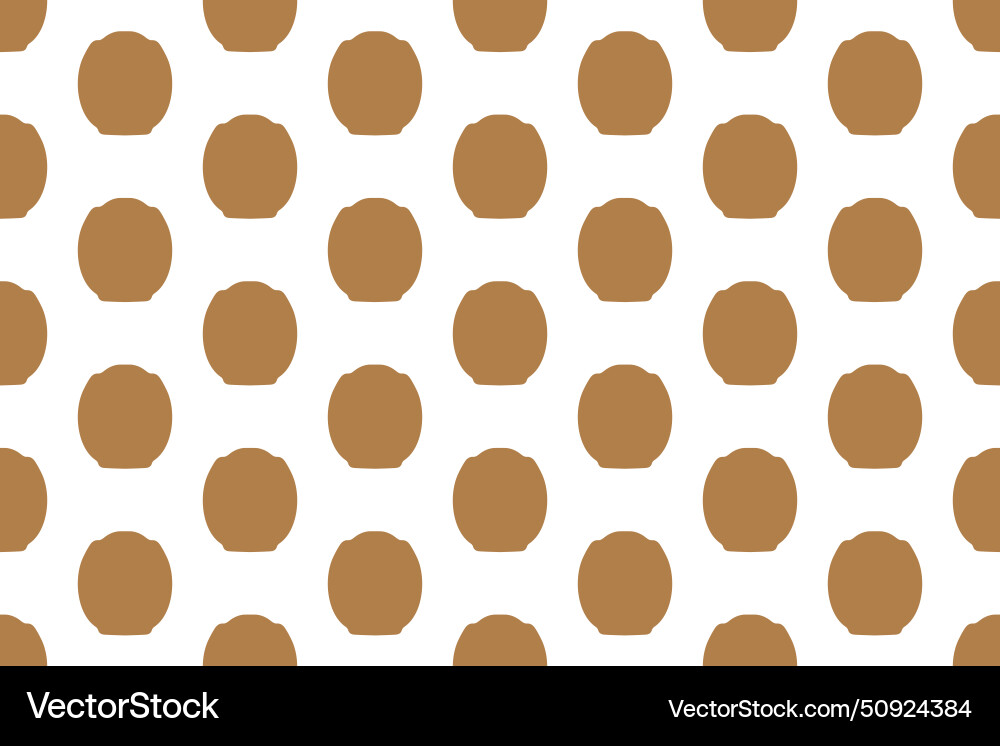 Clay pot seamless pattern design Royalty Free Vector Image