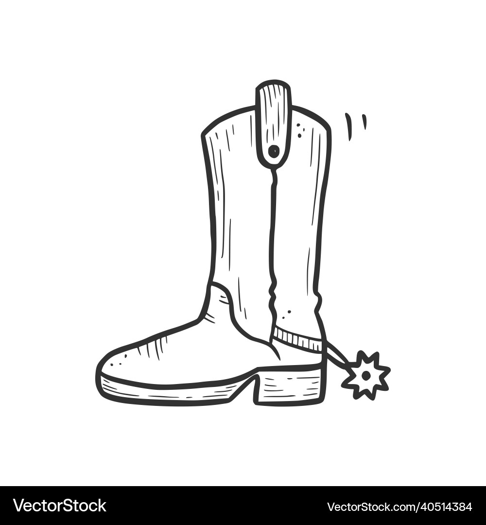 Cowboy Boot Drawing Spur Cowboy Boot Spurs Images – Browse 13,673