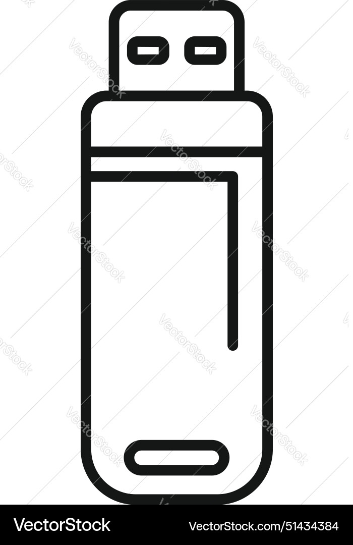 Usb flash drive Royalty Free Vector Image - VectorStock