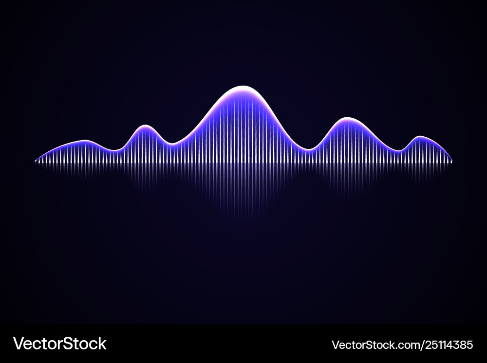 Abstract music sound wave Royalty Free Vector Image