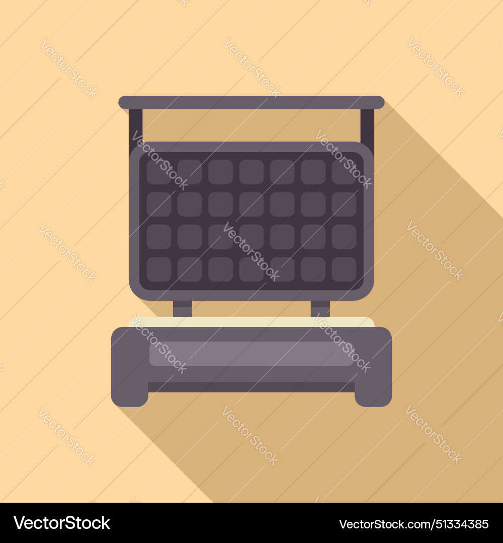 Flat design icon of solar panel Royalty Free Vector Image