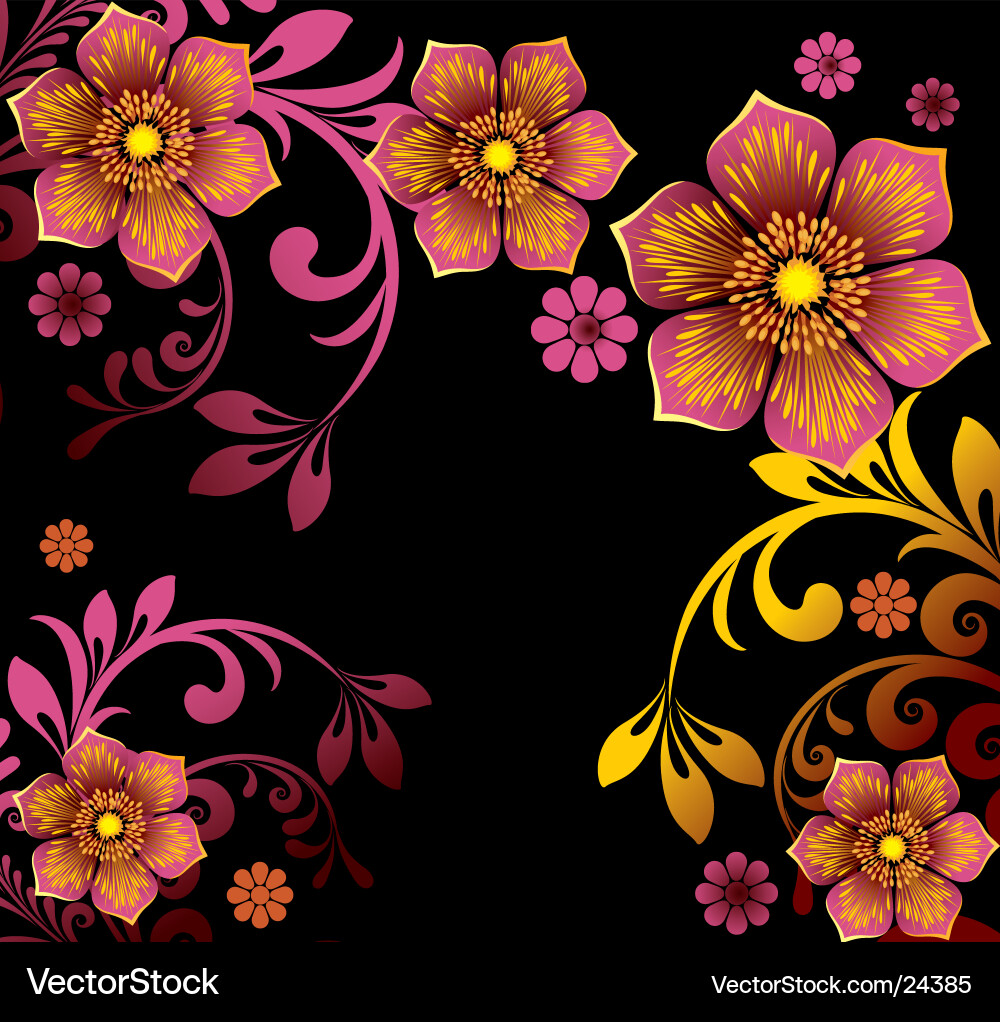 Floral background Royalty Free Vector Image - VectorStock