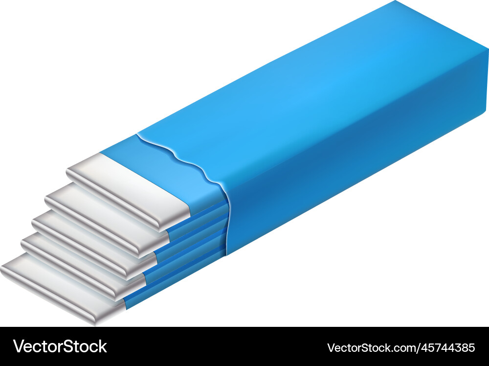 Gum sticks pack composition Royalty Free Vector Image