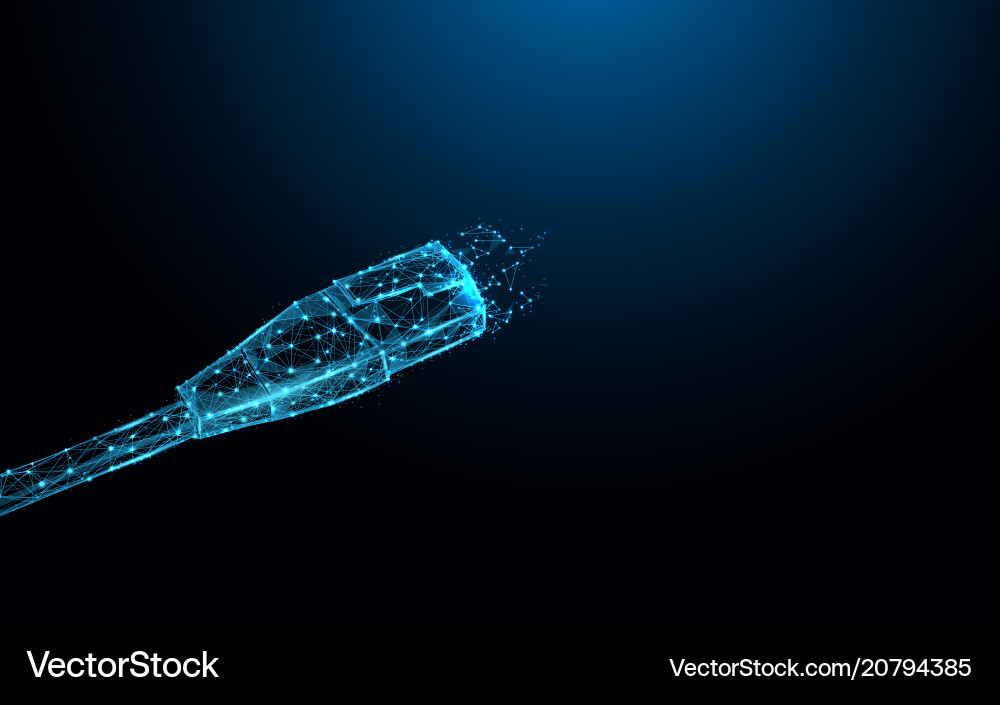 Lan cable network connection icon form lines Vector Image