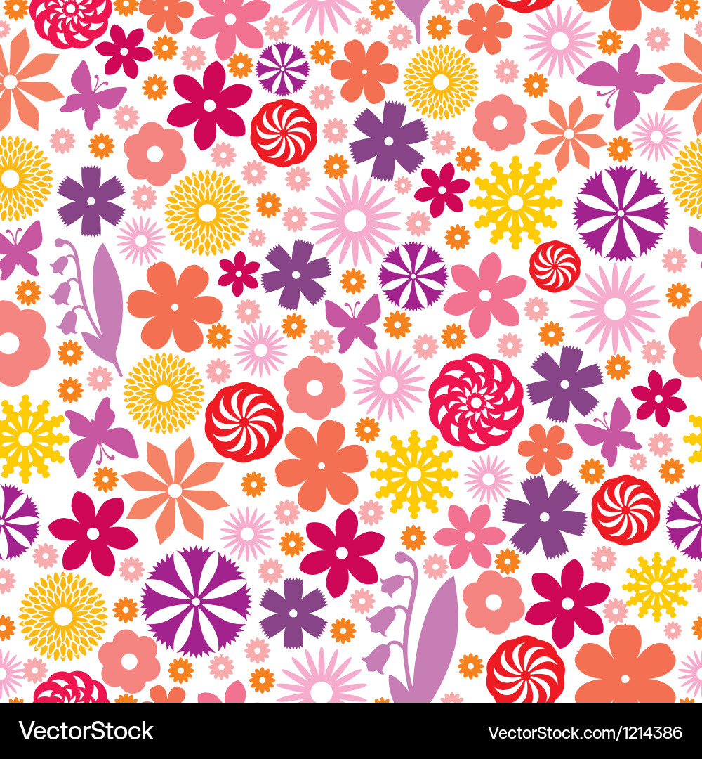 Floral Bloom Pattern Royalty Free Vector Image