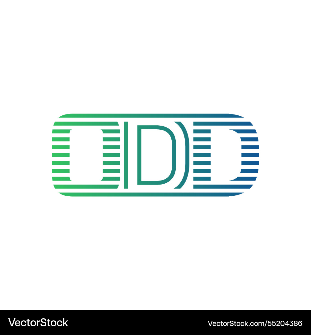 Modern odd logo design letter minimalist Vector Image