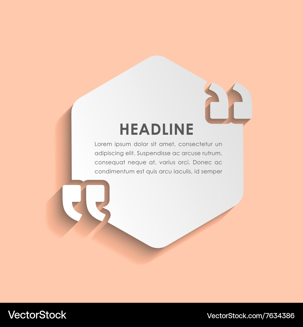 Quotes in quotation marks on stickers Royalty Free Vector