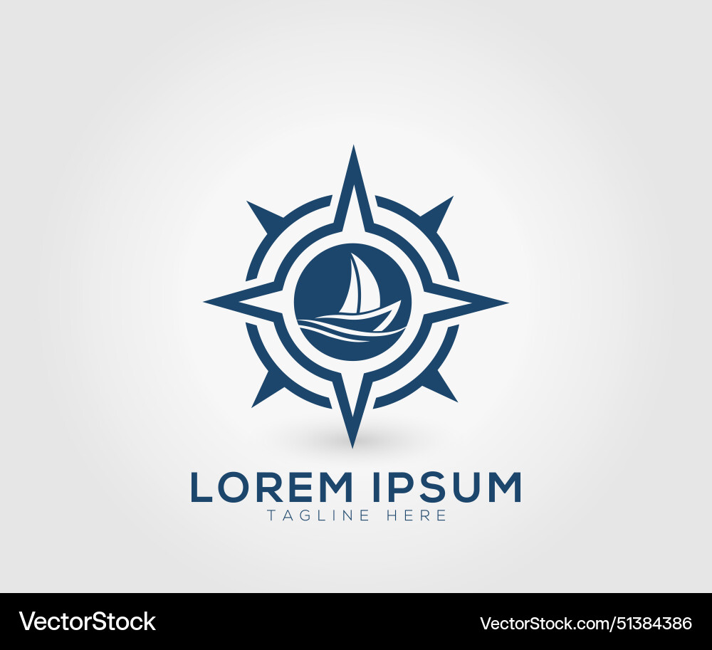 Shipping business logo design template Royalty Free Vector