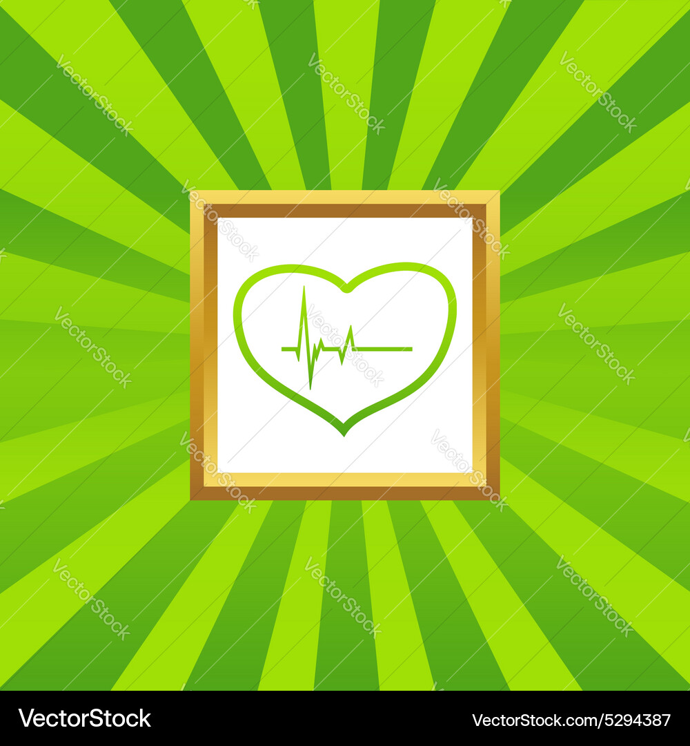 Cardiology picture icon Royalty Free Vector Image